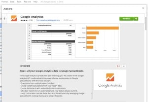 Creating a custom Google Analytics report in a Google spreadsheet