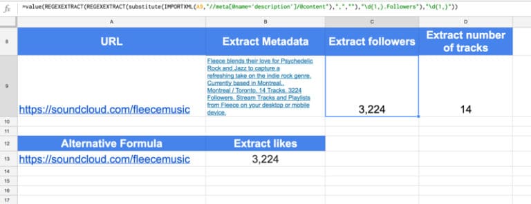 How to import social media statistics into Google Sheets