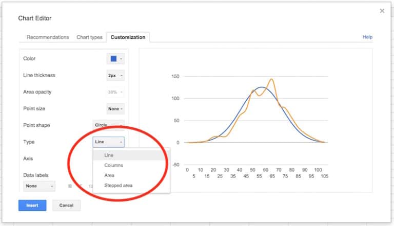How to make a Histogram in Google Sheets