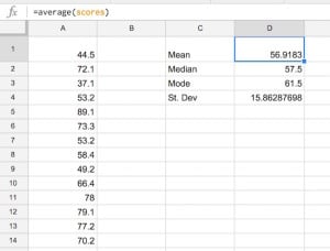 How to make a Histogram in Google Sheets, with Exam Scores Example