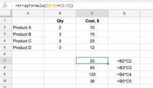 How do array formulas work in Google Sheets? Get the lowdown here.