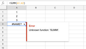 Formula Parse Errors In Google Sheets And How To Fix Them