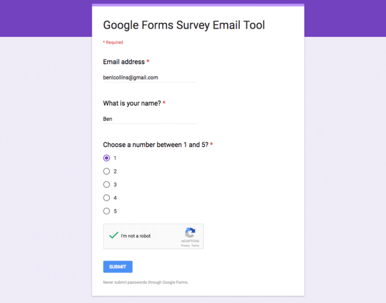 Reply to Google Forms survey respondents direct from Google Sheets