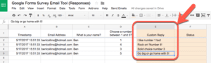 Reply to Google Forms survey respondents direct from Google Sheets