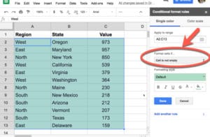 How To Apply Conditional Formatting Across An Entire Row