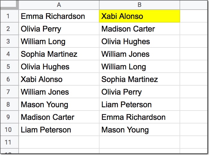 Formula Challenge 4 Sort A Column By Last Name