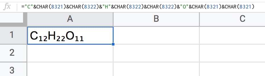 How To Add Subscript And Superscript In Google Sheets