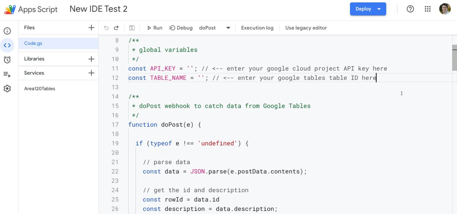 Guide To The New Google Apps Script IDE Covering 135 Features