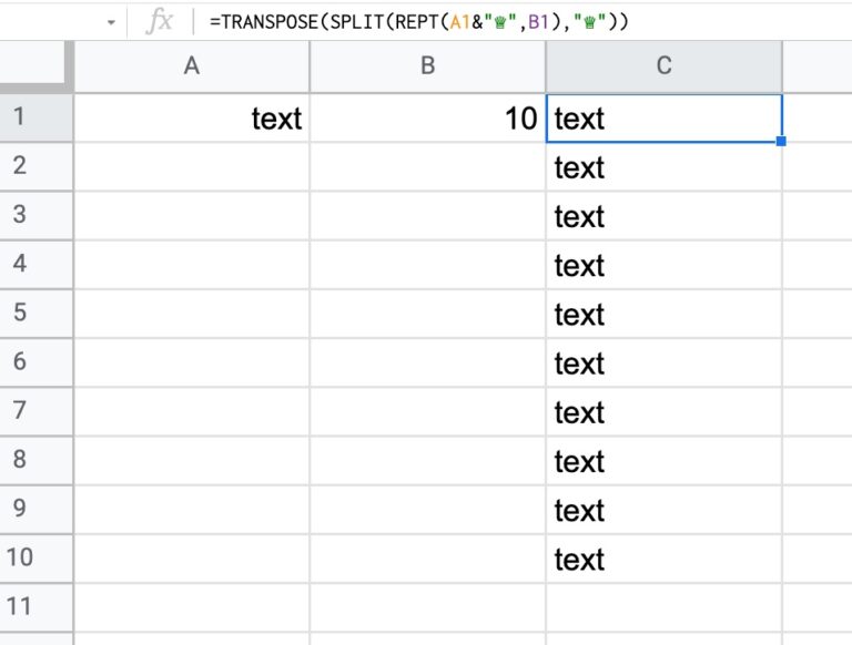 REPT Function in Google Sheets - How It Works And Examples