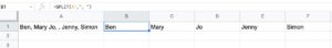 SPLIT Function in Google Sheets with Example Use Cases