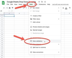 How To Create A Google Sheets Drop-Down Menu