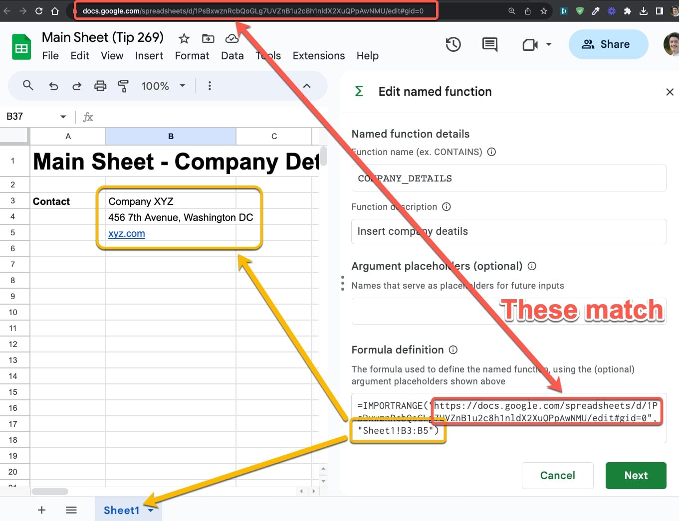 Automatic Data Sharing Across Sheets