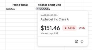 The Complete Guide to Smart Chips in Google Sheets