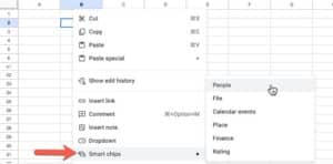 The Complete Guide to Smart Chips in Google Sheets