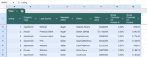The Complete Guide to Tables in Google Sheets