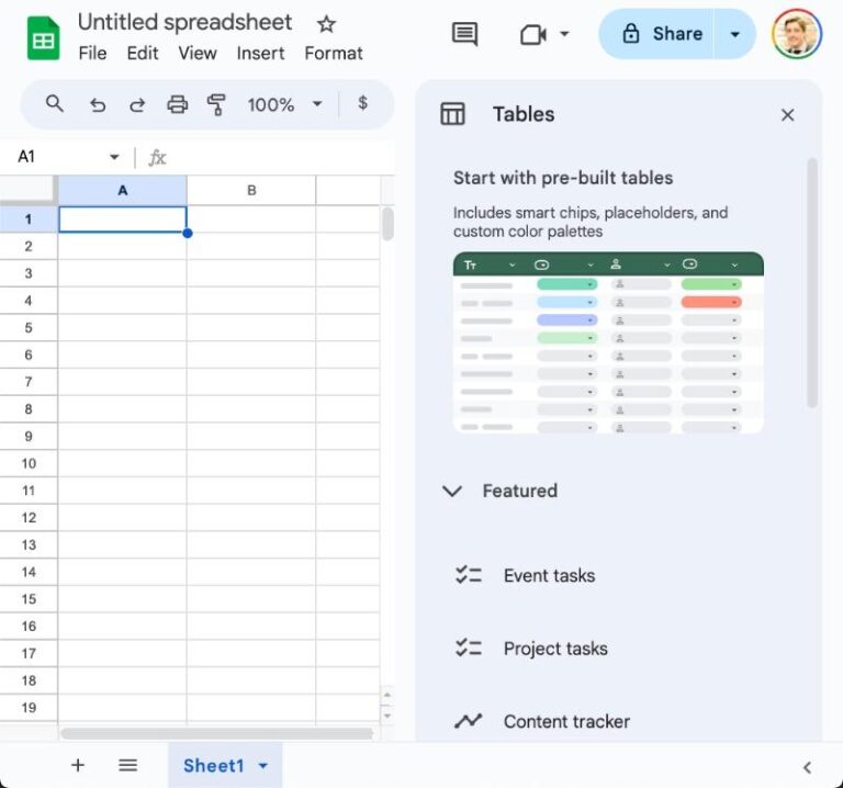 The Complete Guide to Tables in Google Sheets