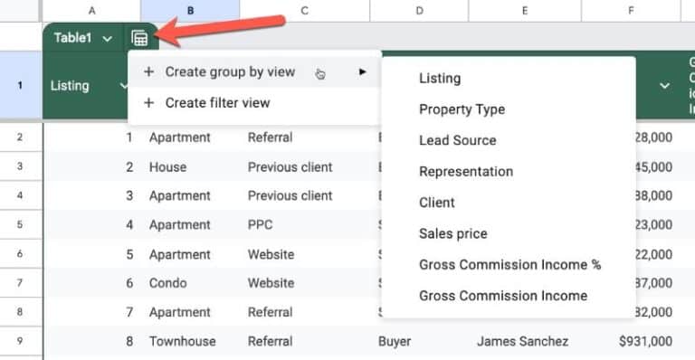 The Complete Guide to Tables in Google Sheets