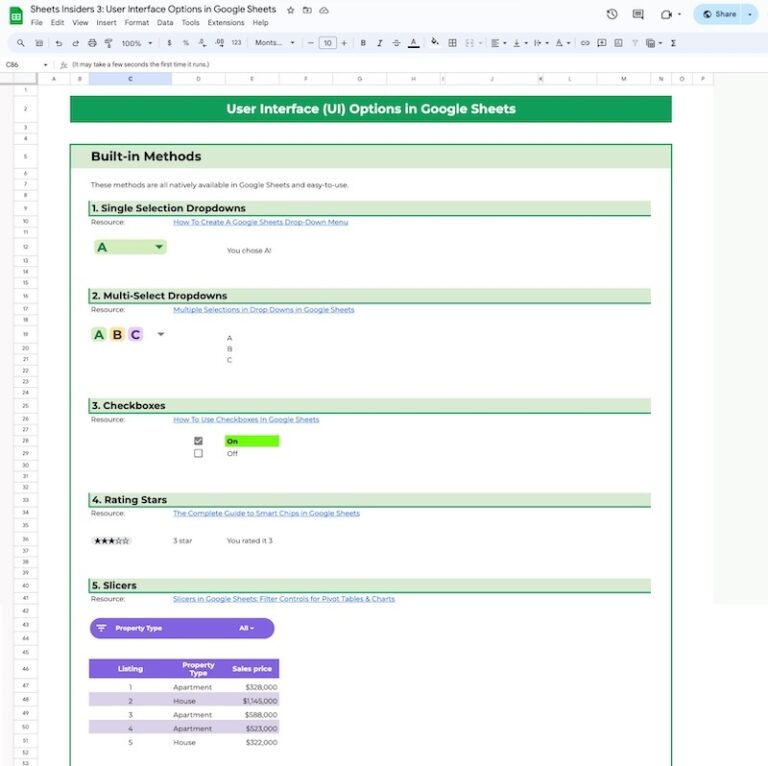 Sheets Insiders Members Archive