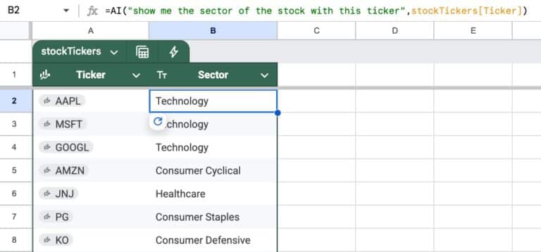 How to use the AI Function in Google Sheets (with 10 examples)